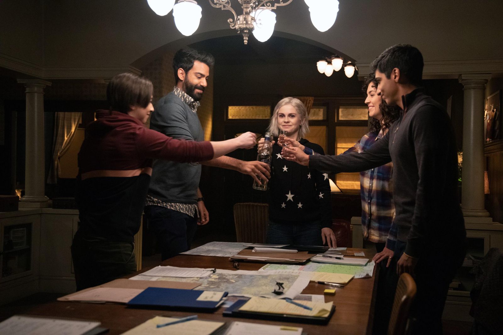 iZombie : iZombie : Photo Kaylah Zander, Rose McIver, Samuel Patrick Chu, Dejan Loyola, Rahul ...