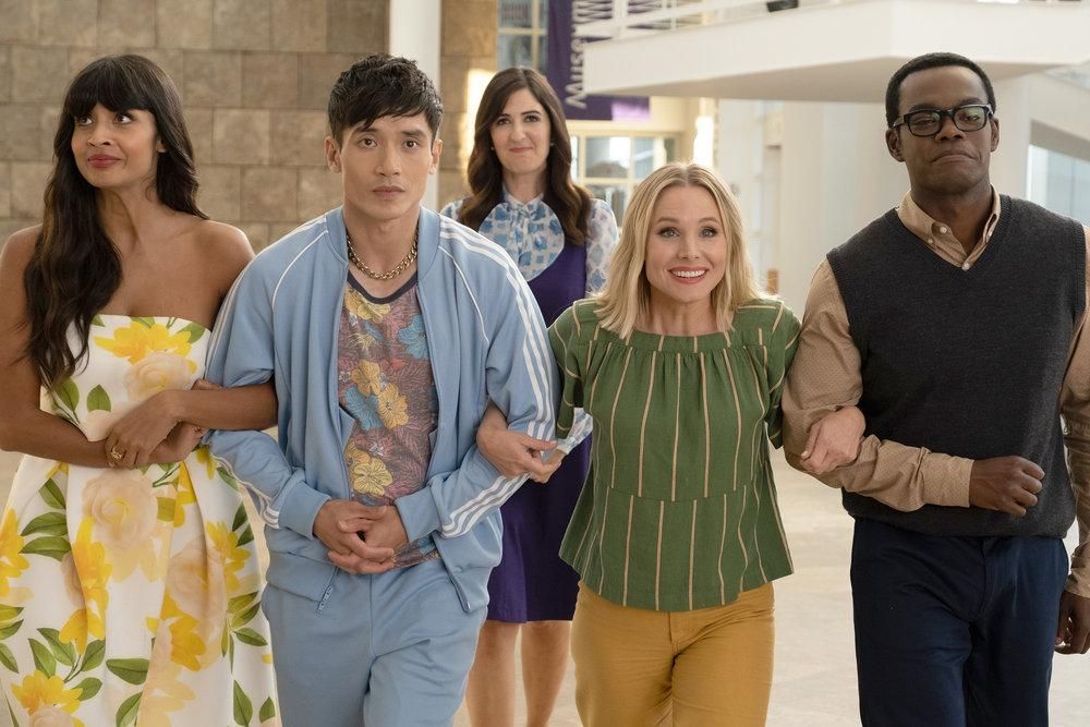 The Good Place : The Good Place : Photo D'Arcy Carden, William Jackson Harper, Manny Jacinto ...